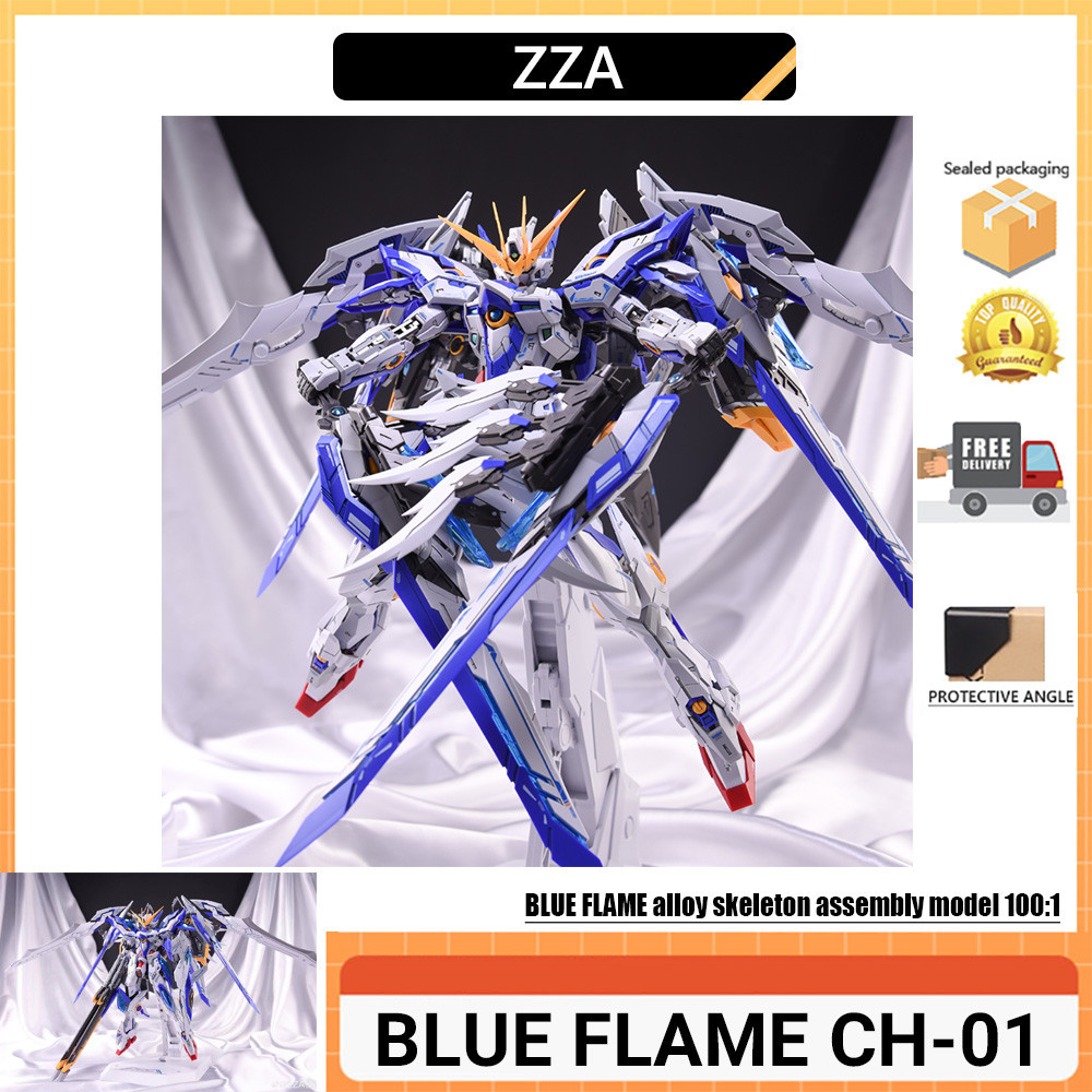 ZZA BLUEFLAME CH-01 MG 1/100 Supernova / ZA Model / HIRM Prebuilt Metal ...