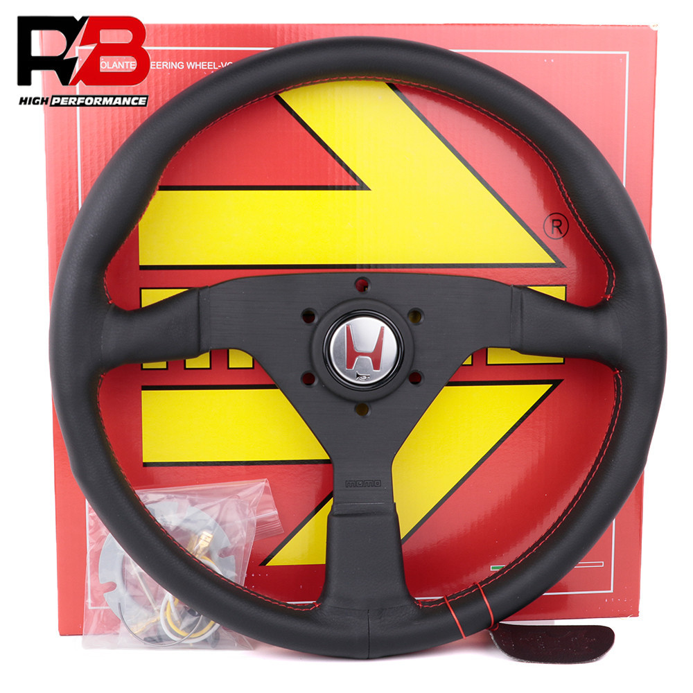 HONDA MOMO steering wheel leather motorsports drift sports steering ...