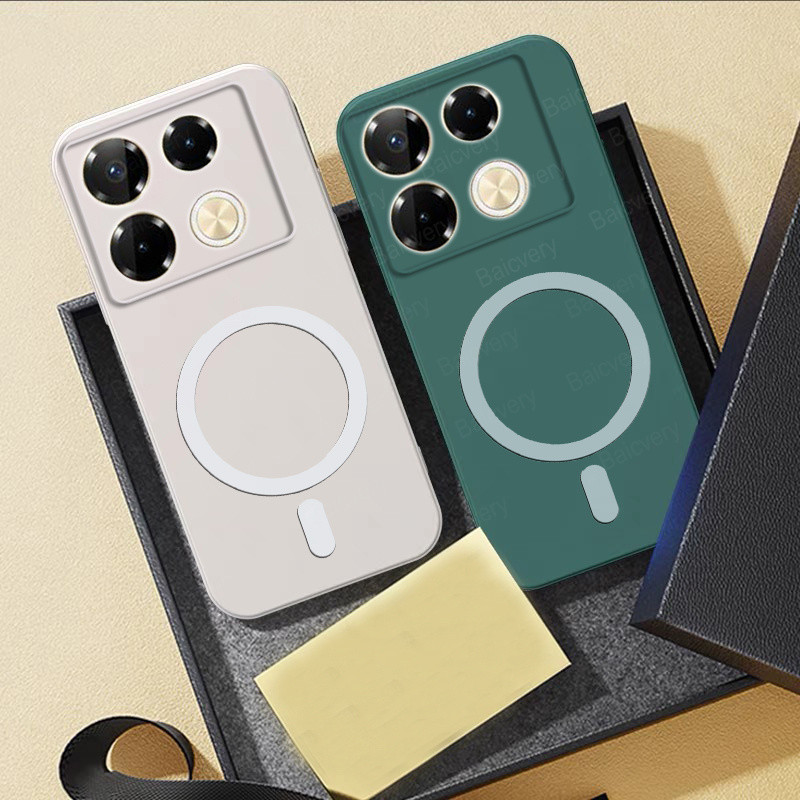 infinix Note 40 5G 4G Pro+ Pro Plus 40Pro 4G 5G Case Colorful Magnetic Wireless Charging Back ...