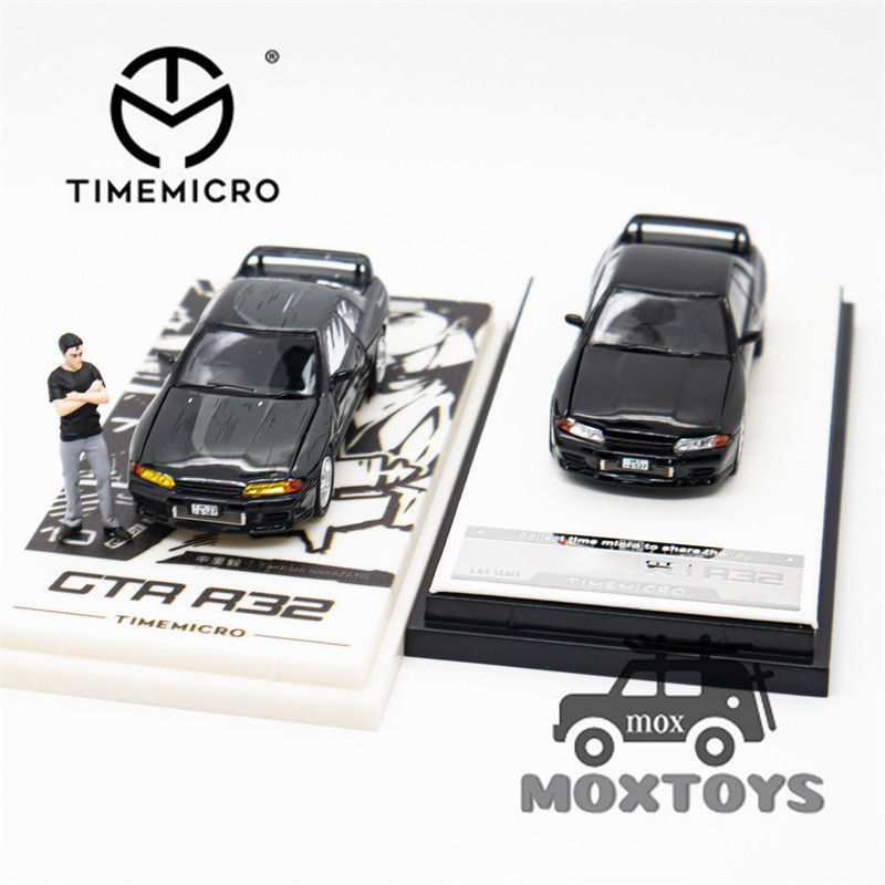 Time Micro 1:64 GTR R32 Initial D Black/Black Luxury With Figure ...