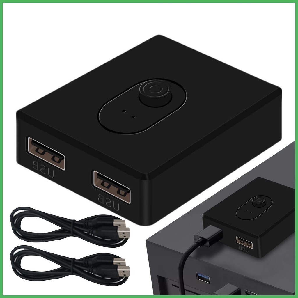 USB Printer Switcher Bidirectional Shared Controller Selector 2 in 1 ...