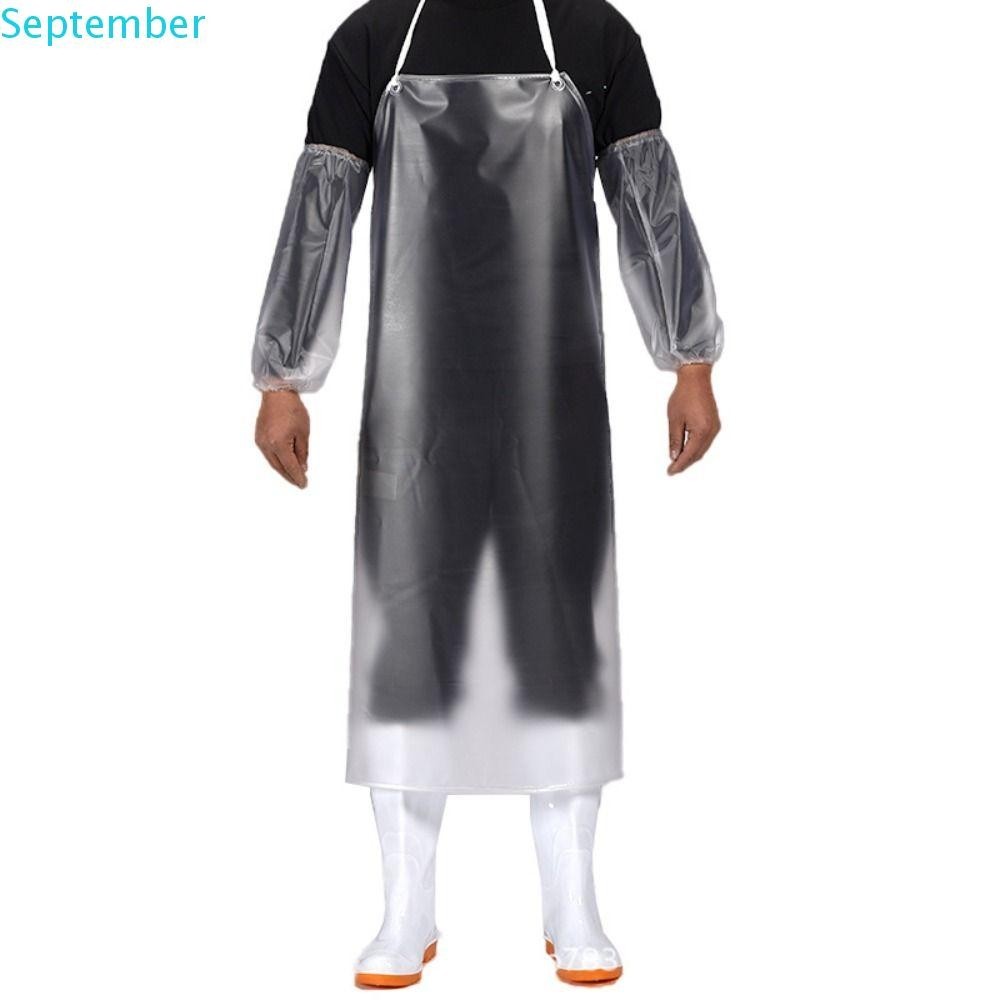 SEPTEMBER PVC Apron, Thicker Adjustable Transparent Apron, Cleaning ...