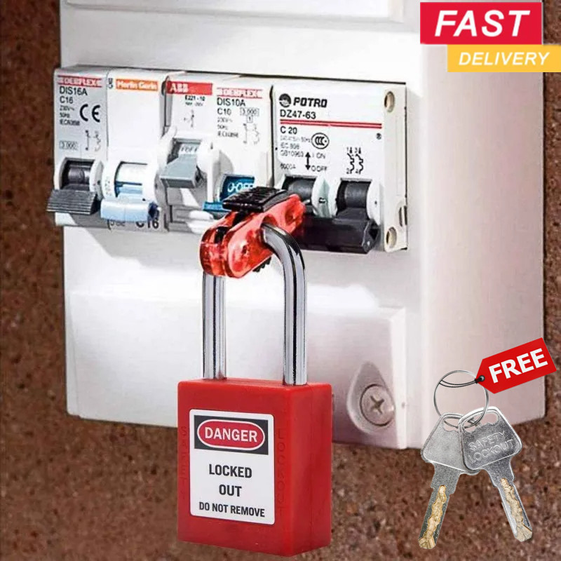 [Local Stock+COD] Safety Lockout Padlocks 38mm Insulation Safety ...