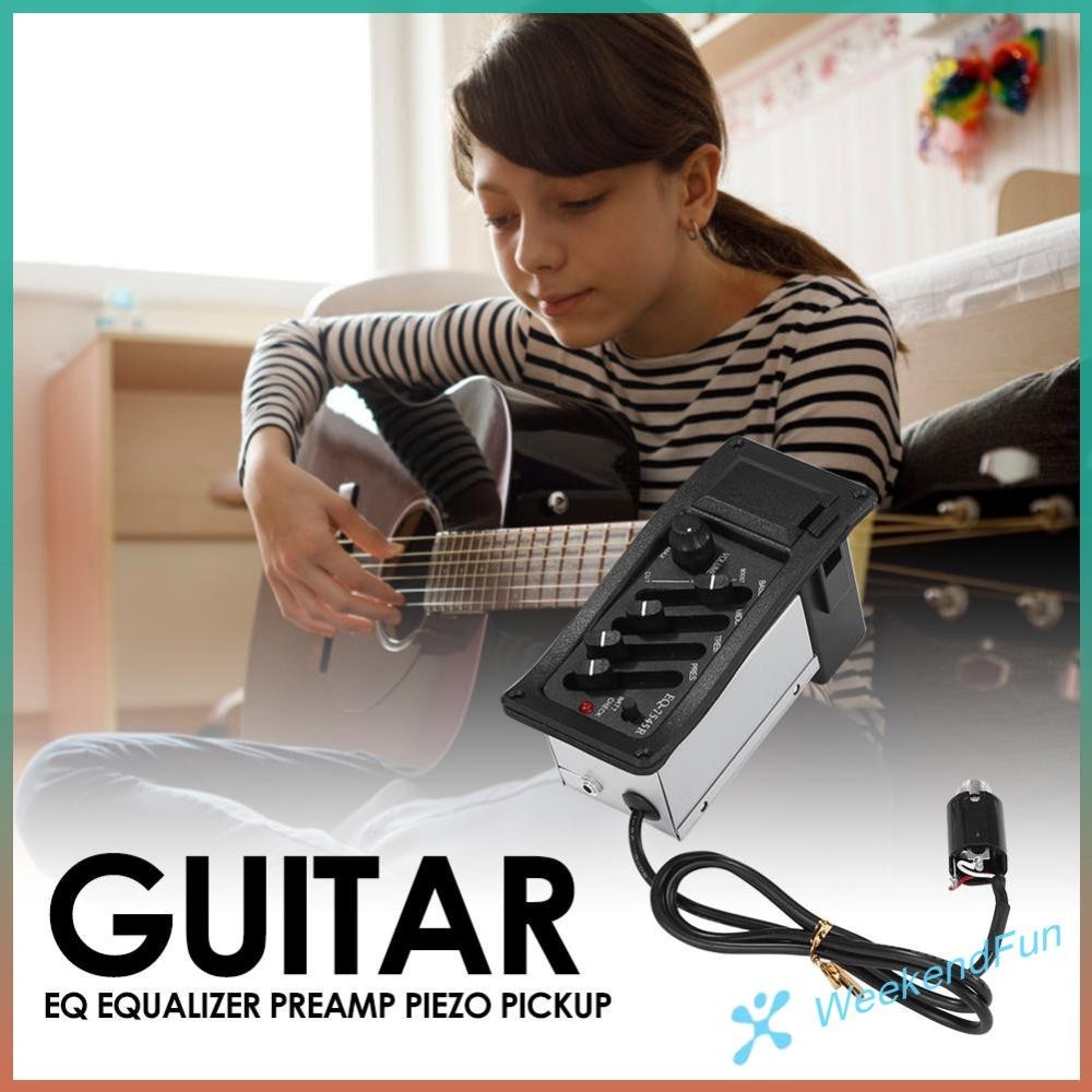WE★ EQ-7545R Guitar Pickup Set Professional 4 Bands Acoustic Guitar ...