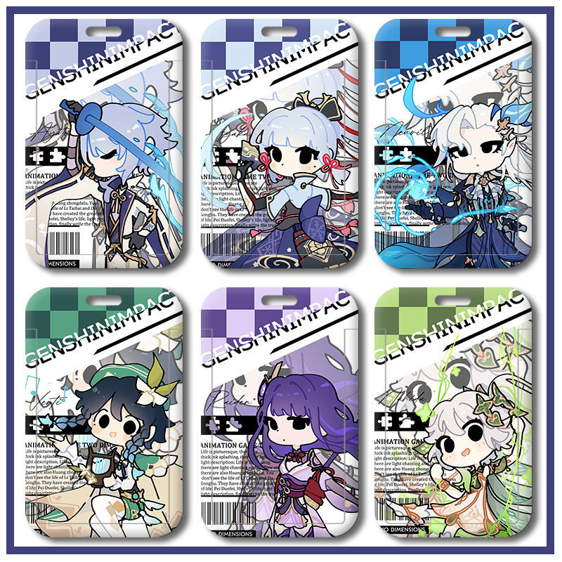 Genshin Impact Kamisato Ayato Custom Student School ID Card Neuvillette ...
