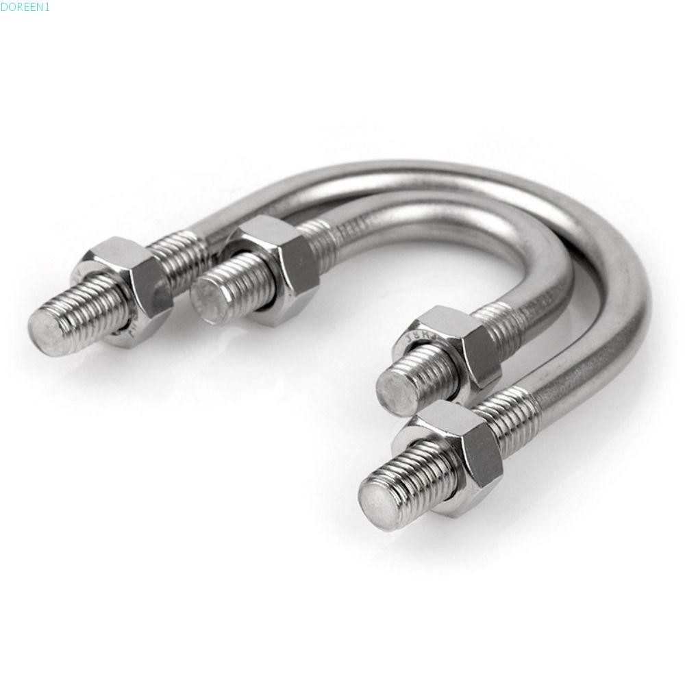 DOREEN1 5pcs U-bolt, Stainless Steel M6 U-shaped Pipe Clamp, Not Easily ...