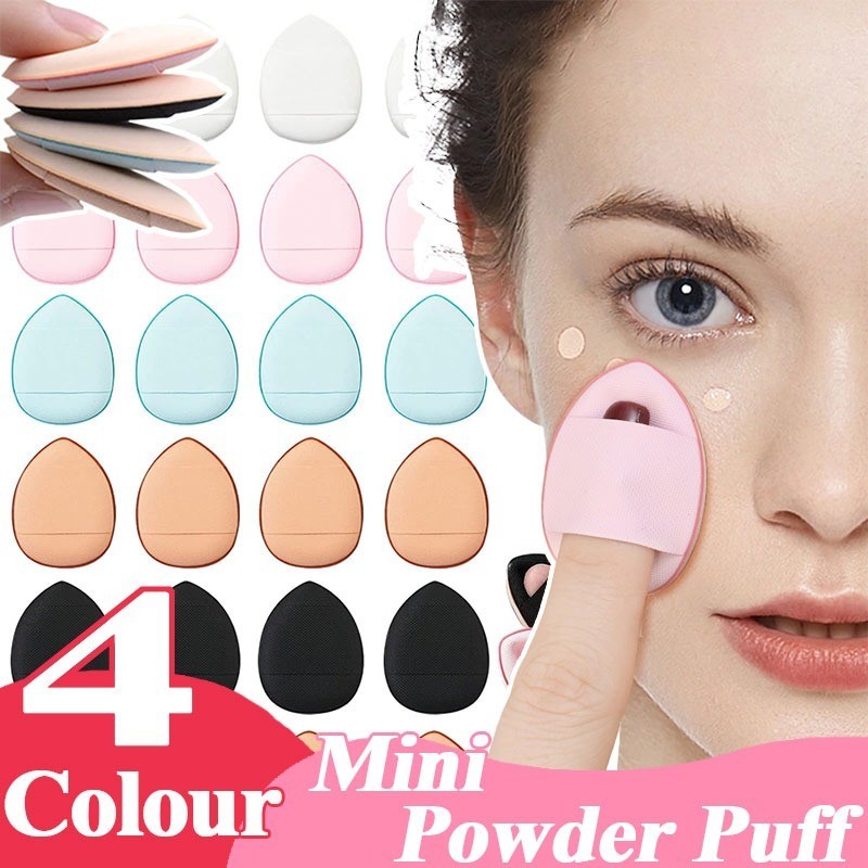 Mini Fingertip Thumb Cushion Powder Puff / Wet and Dry Makeup Sponge ...