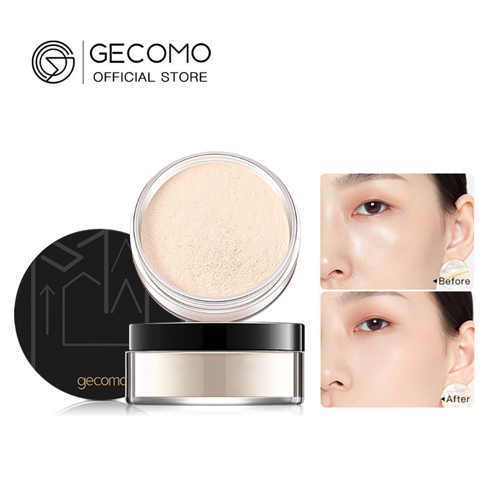 GECOMO Makeup Setting Powder Waterproof Loose Powder Oil-Control Matte ...