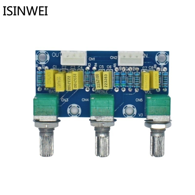 XH-M802 Amplifier Board High and Low Voltage Mixer Tone Board Volume ...