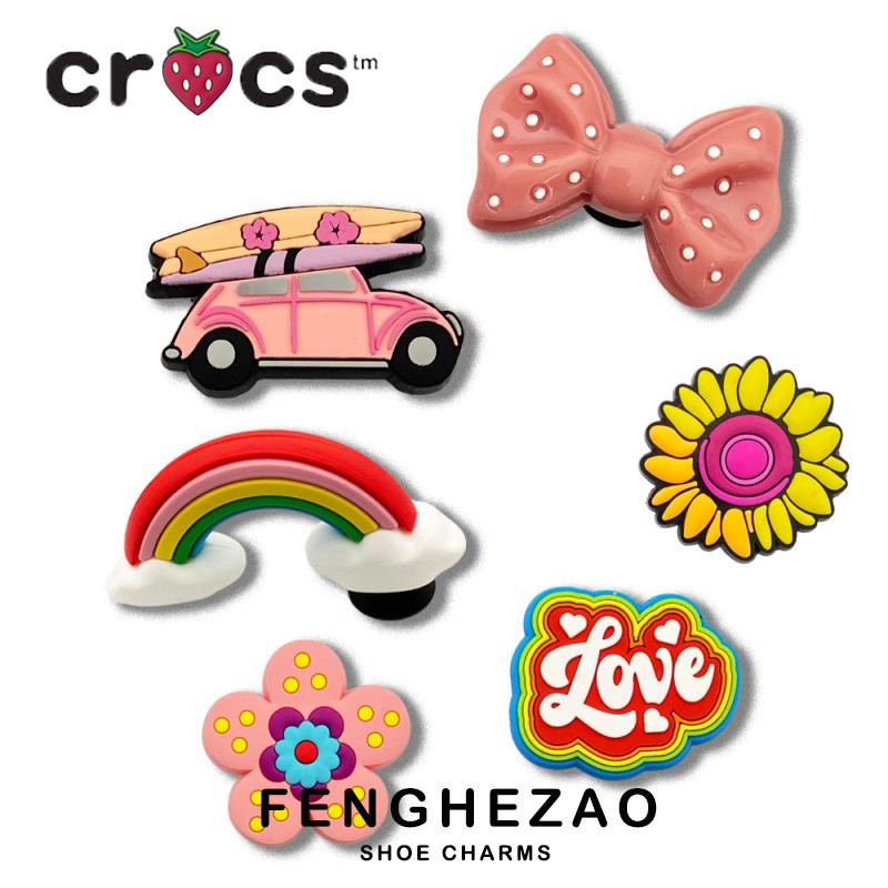 Crocs Jibbitz Charm Shoe Flower PVC Crocodile Shoe Accessories Cute ...