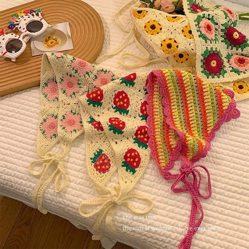 Cute Triangle Turban Head Kerchief Hair Bandana Headwear Accessory ...