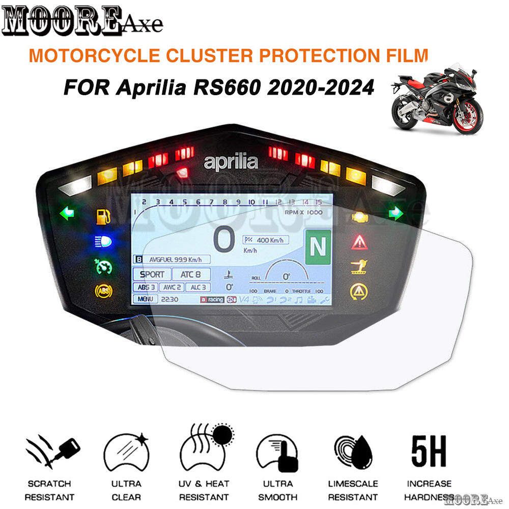 Mooreaxe For Aprilia RS660 2020-2024 Motorcycle Speedometer Instrument Protective Dash ...