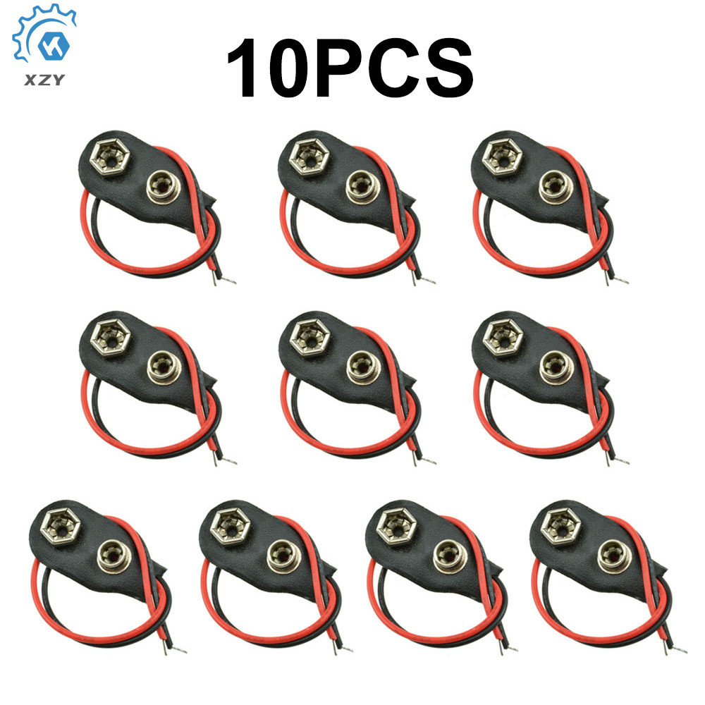 9V Battery Connector T-Type Battery Buckle Connector Hard Buckle ...