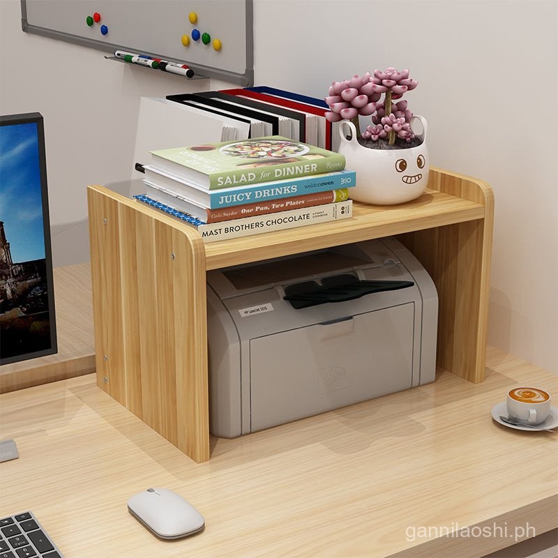 【In stock】Printer Shelf Home Desk Height Increased Holder Office Double ...