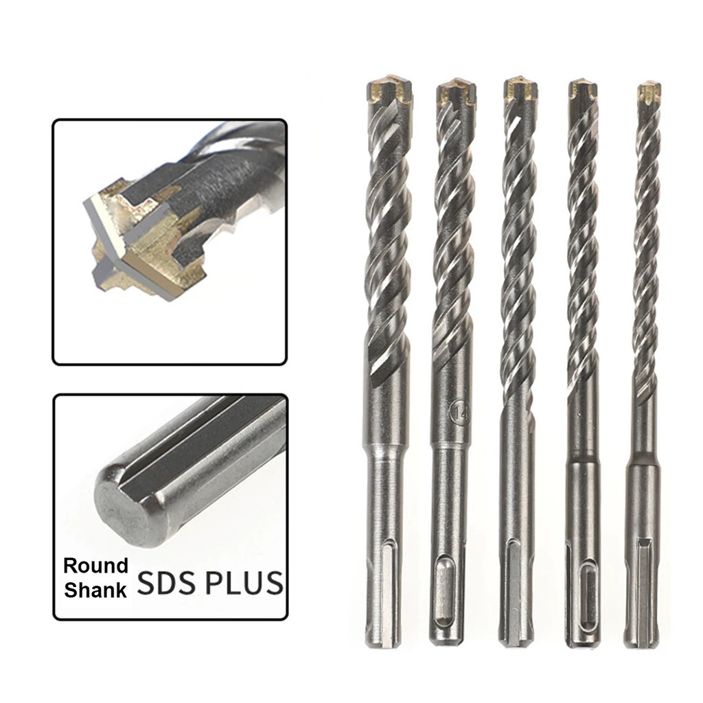 Concrete SDS Plus bit Cross Cutter head double auger Hammer Wall Brick ...
