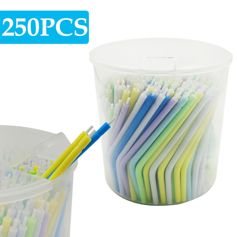250pcs/box Dental Disposable Spray Tips Triple Nozzles Tubes Dental ...