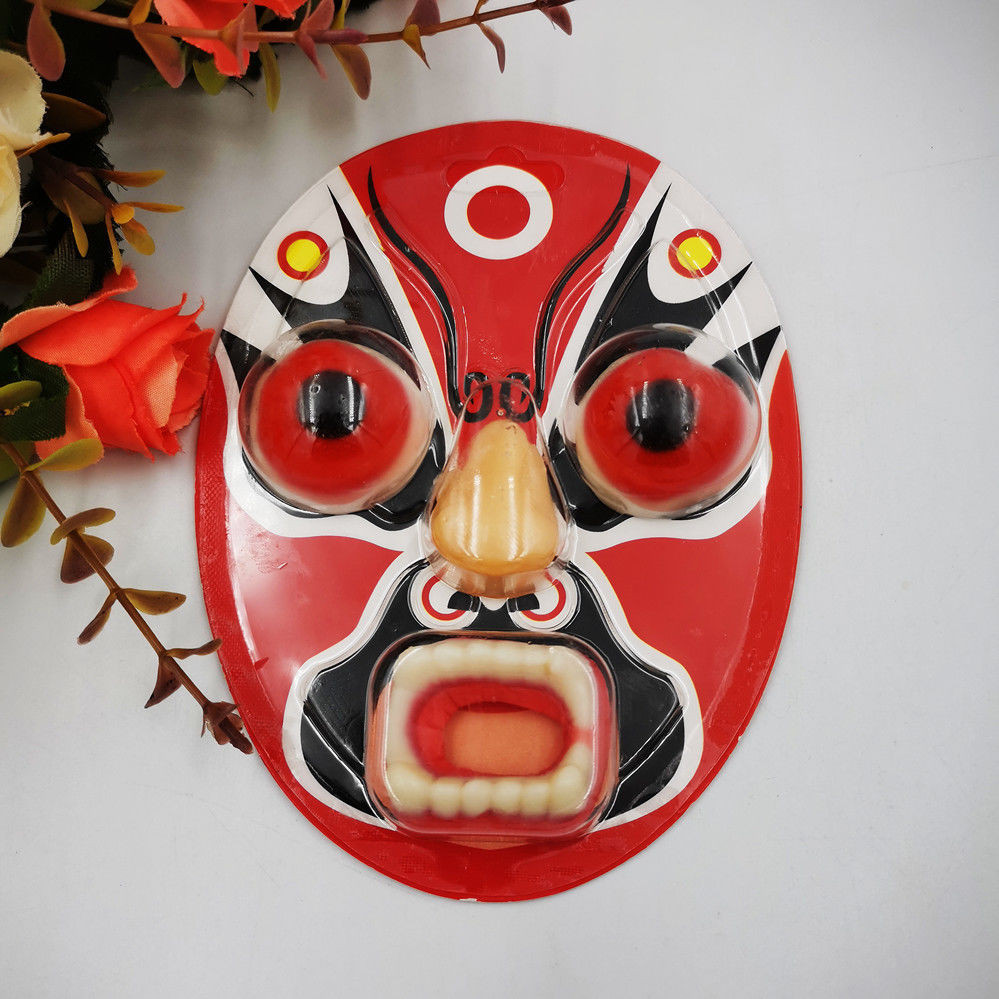 Cartoon Mask Candy Mixed Flavor Gummy Shape Facebook Candy Creative ...