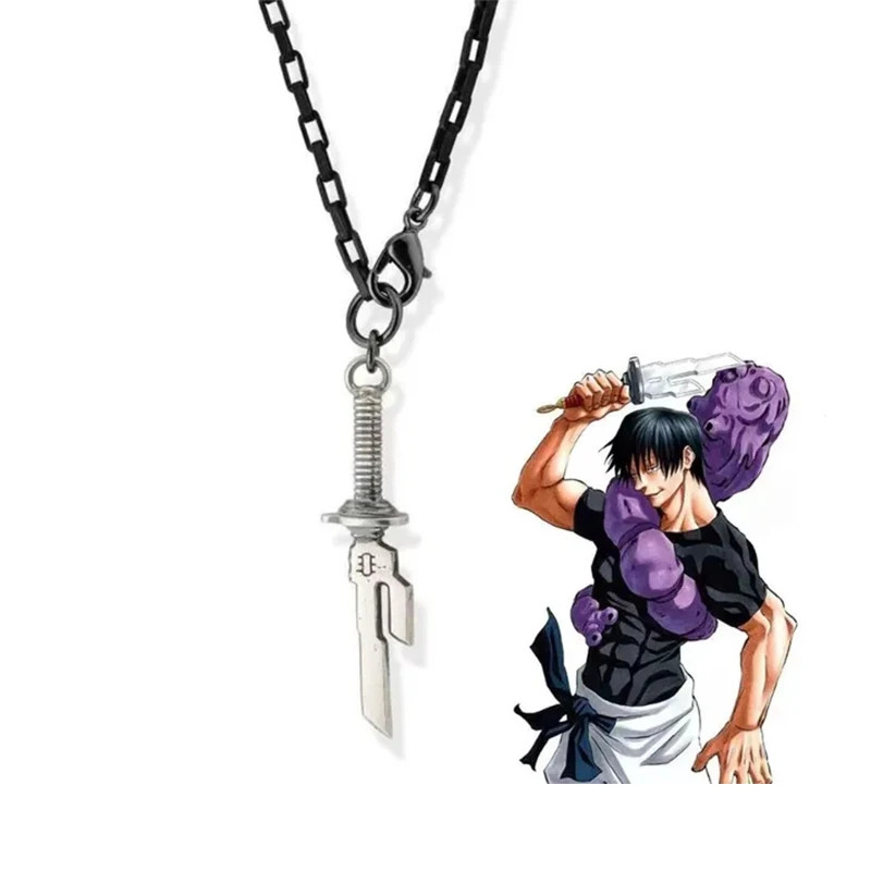 Anime Jujutsu Kaisen Fushiguro Toji Cosplay Necklace Unisex Spear of ...