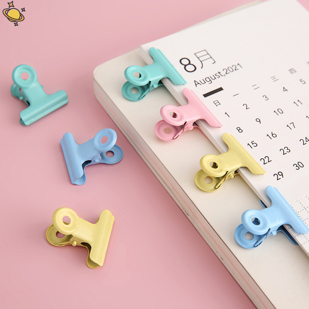 Eyeball clip small size metal colored mini color clip office/study etc ...