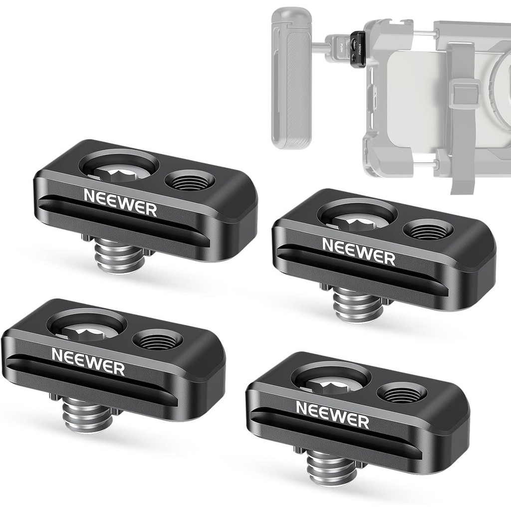 NEEWER PA064 Quick Release Adapter for Phone Cage & PA045 Side Handle, 4 Pack | Shopee Philippines