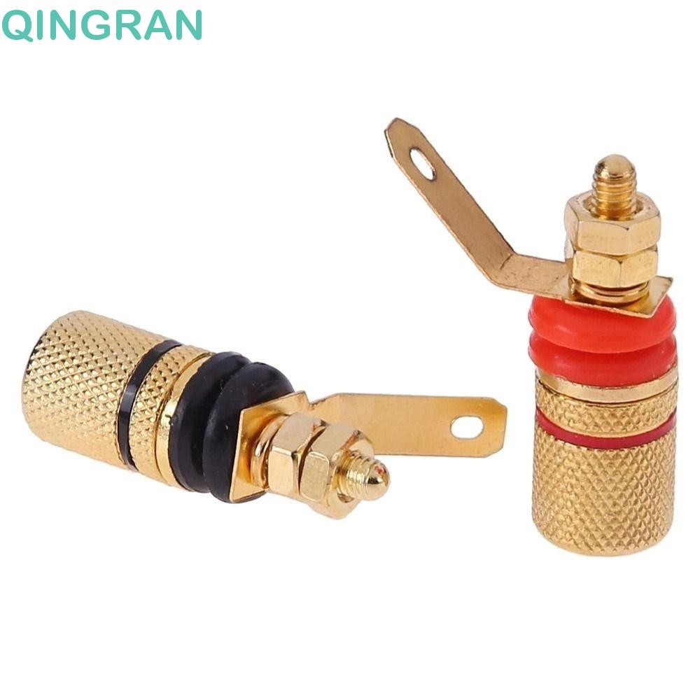 QINGRAN Speaker Binding Post Red Black 4mm Speaker Terminal Plug Audio ...