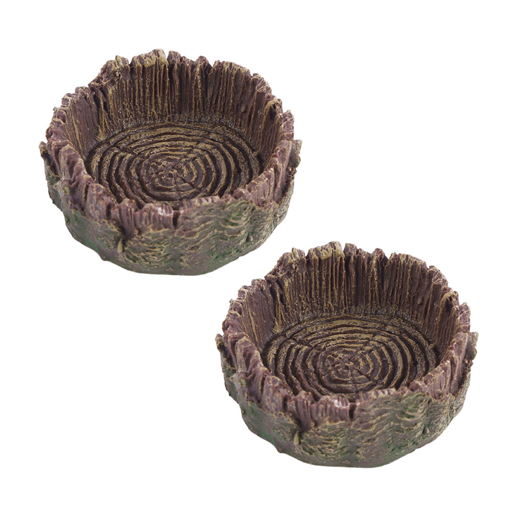 Abs Material Water Tray Reptile Food Dish Resin Reptile Feeding Bowl ...