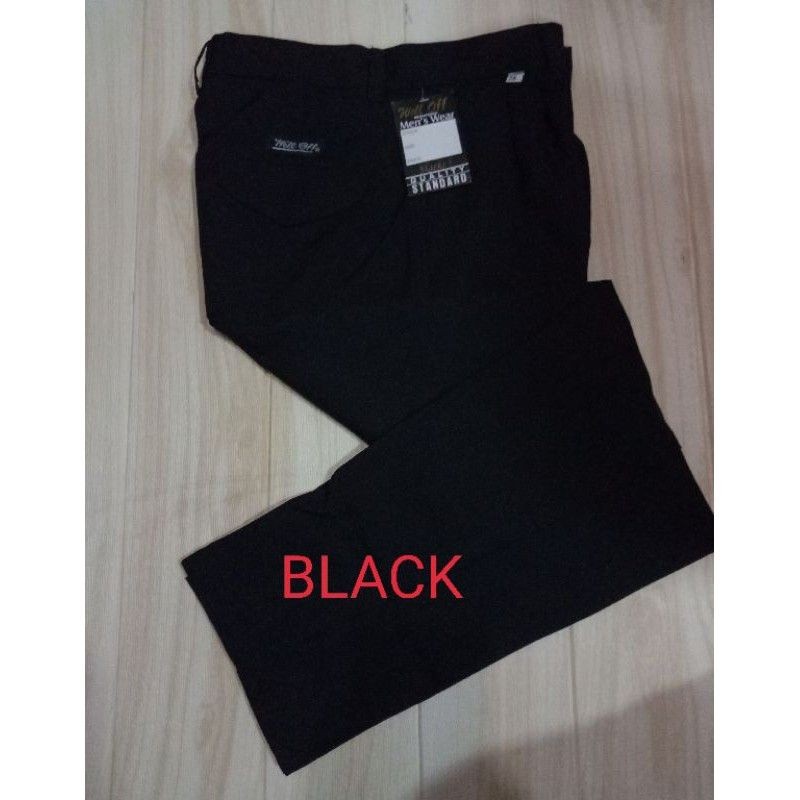 WELL OFF SLACKS FOR MEN(BLACK & NAVY BLUE & KHAKIE) | Shopee Philippines