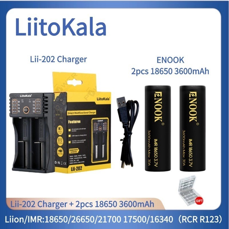 Legit Enook 18650 battery 3600mAh 35A rechargeable 3.7V ennok battery ...
