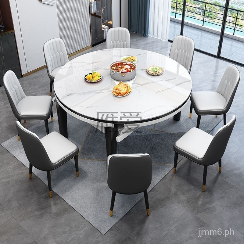 YaStone Plate Dining Table Household Square and round Dual-Use ...