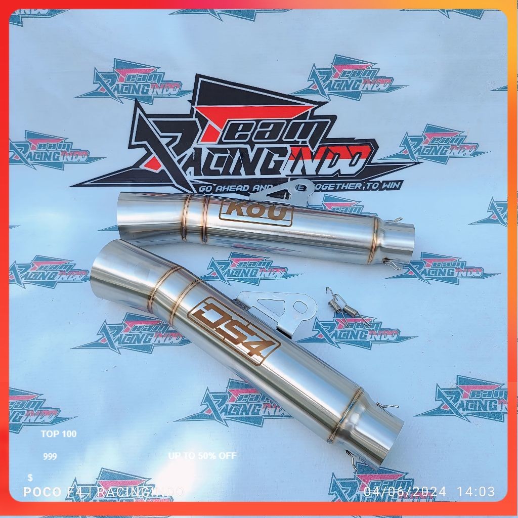 Kou Mahachai super open Exhaust Canister Only Inlet 51mm blue Kou ...