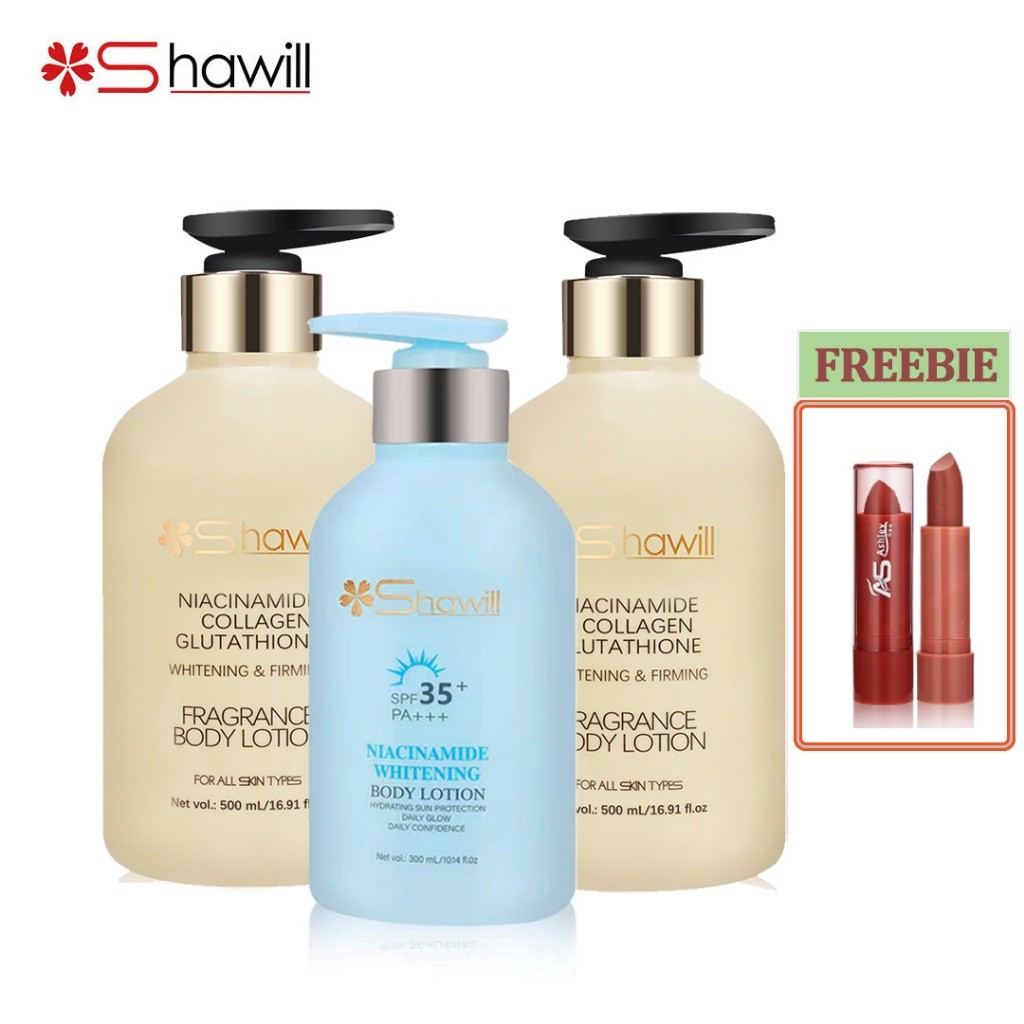Shawill Sakura Body Lotion Glutathione Collagen Niacinamide Whitening ...