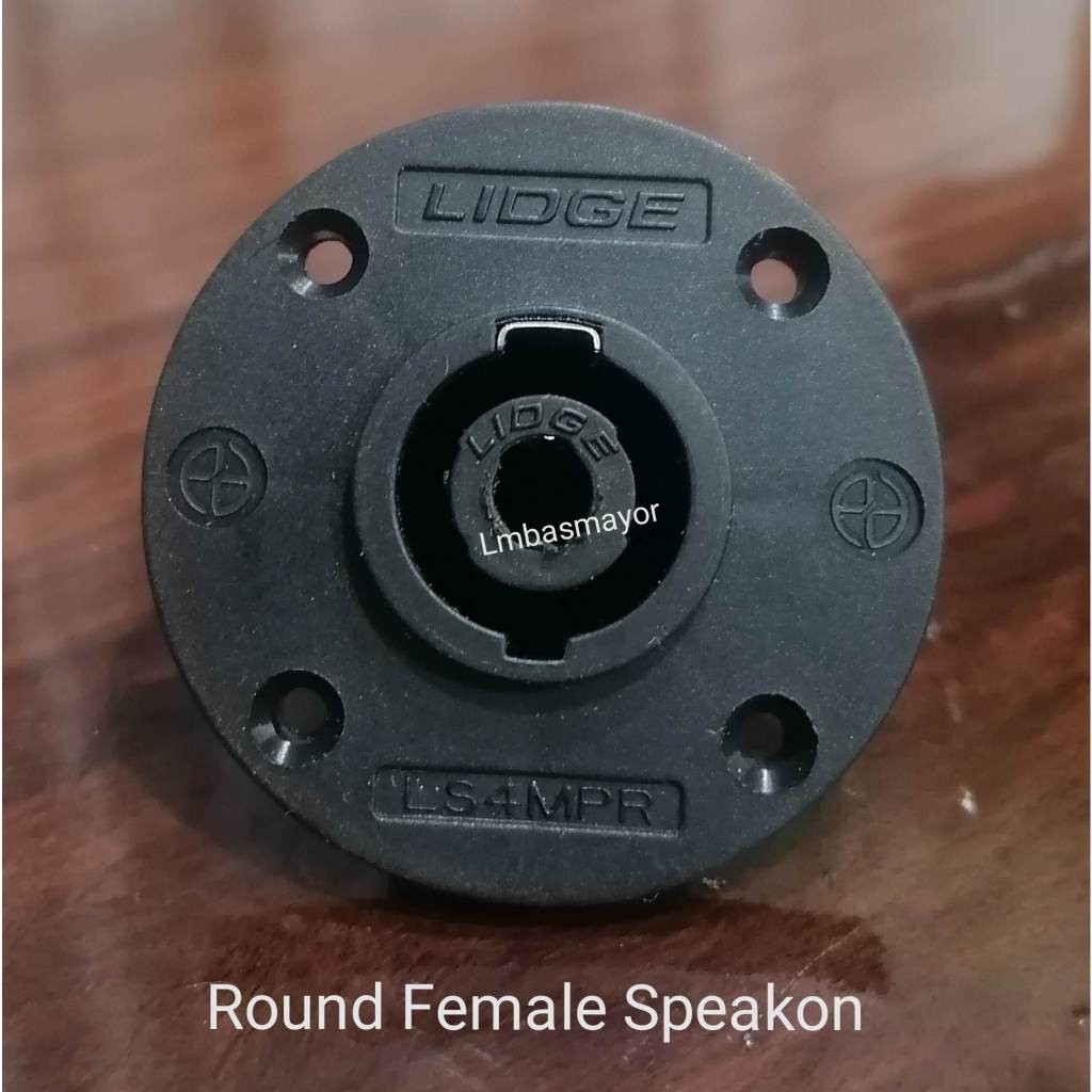 LIDGE LS4MPR Round FEMALE Speakon ( 1 pc ) | Shopee Philippines