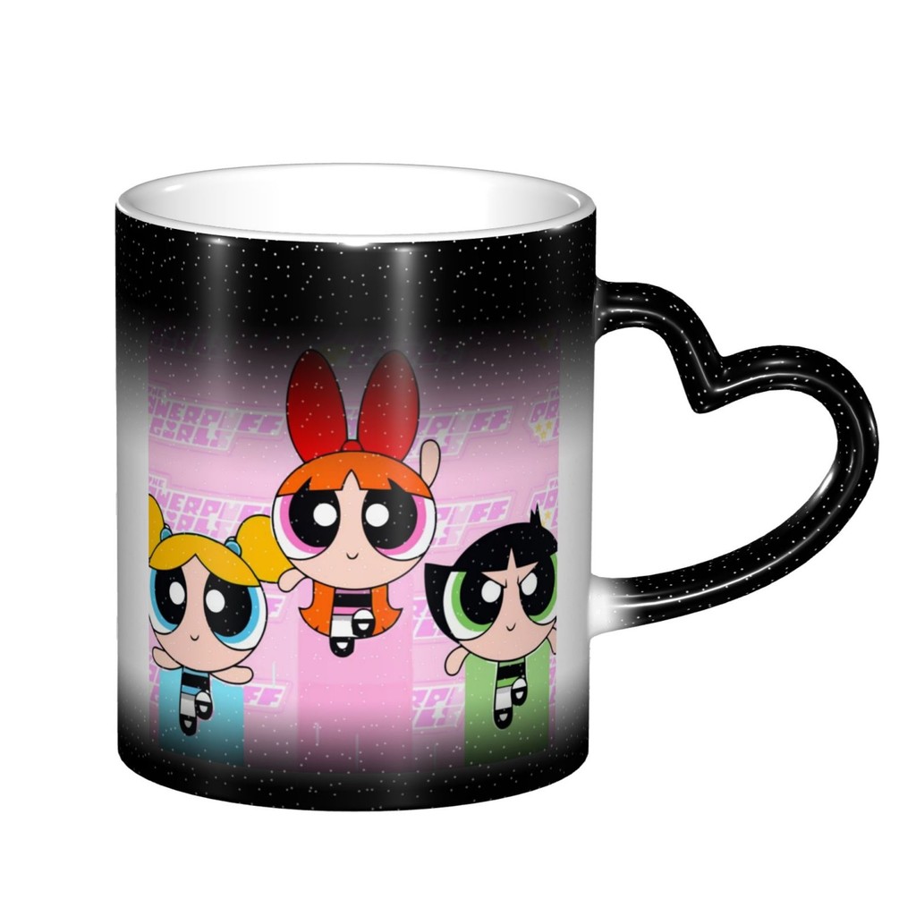 Powerpuff Girls 325ml Large Coffee Mug with Handle Tea Cup Novelty ...