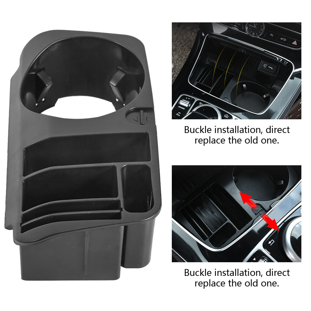 Calinodesign Cup Holder Car Central Storage Box for Mercedes Benz C ...