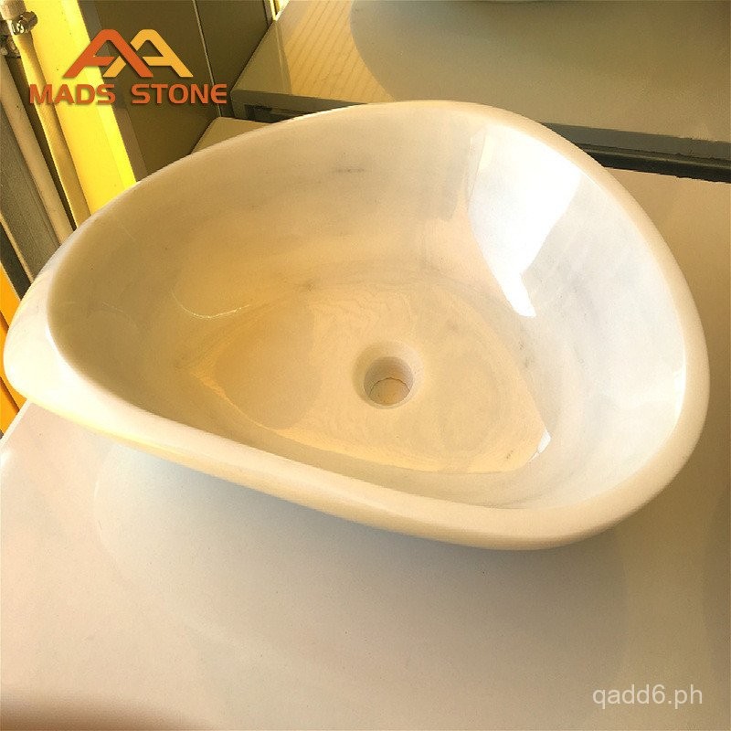 Natural Marble Washbasin Wash Basin Artificial Stone Integrated Inter ...