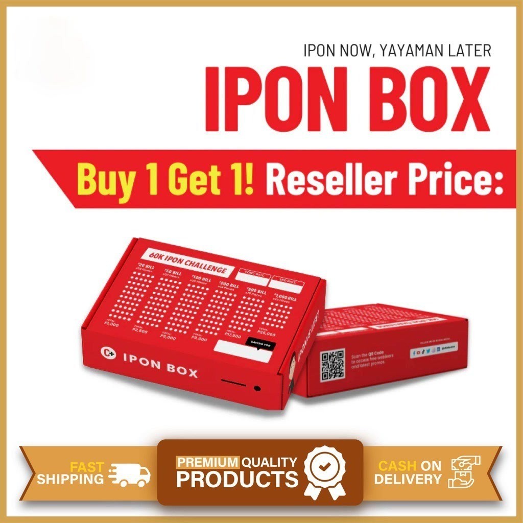 [BUY 1 GET 1 FREE ] Ipon Box Ipon Challenge by Chinkee Tan | Shopee Philippines