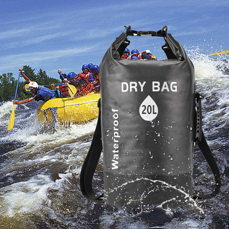 Outdoor Black Water Proof Swimming Bag Waterproof Upstream & Drifting ...