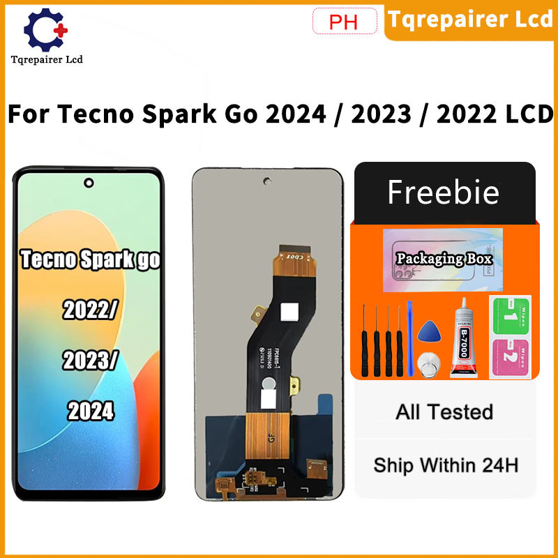 [Tqrepairer LCD ] For Tecno Spark Go 2024 / 2023 / 2022 LCD Touch Screen Digitizer Replacement ...