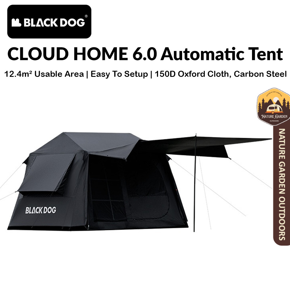 Blackdog CLOUD HOME 6.0 / 13 Automatic Tent Black Coated Sunscreen ...