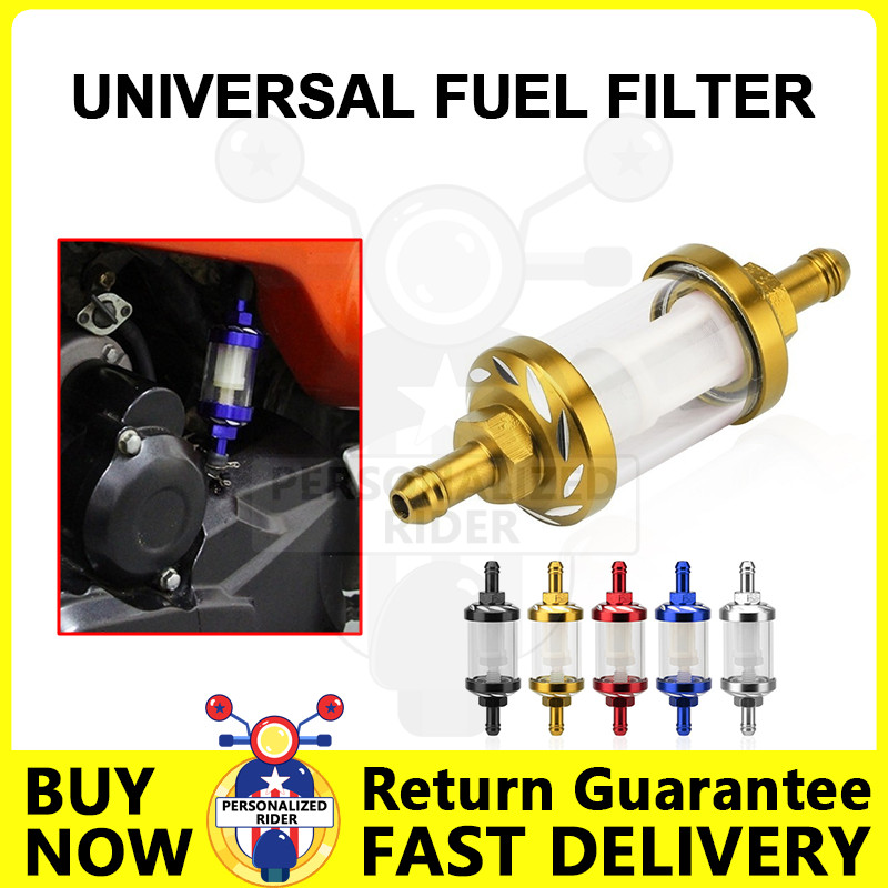 Motorcycle Fuel Filter MOTOR GAS FUEL FILTER GLASS UNIVERSAL | Shopee ...