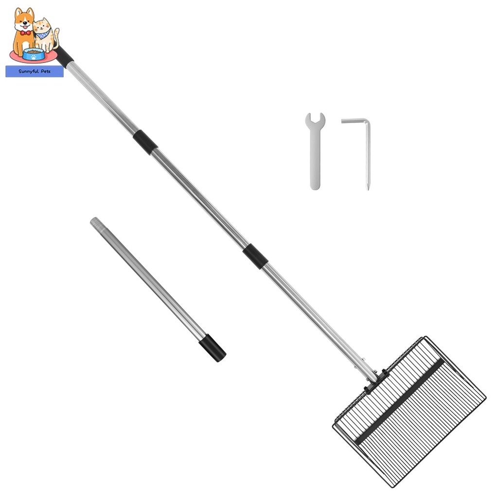 Stainless Steel Long Cat Litter Scoop Chicken Poop Scooper With ...