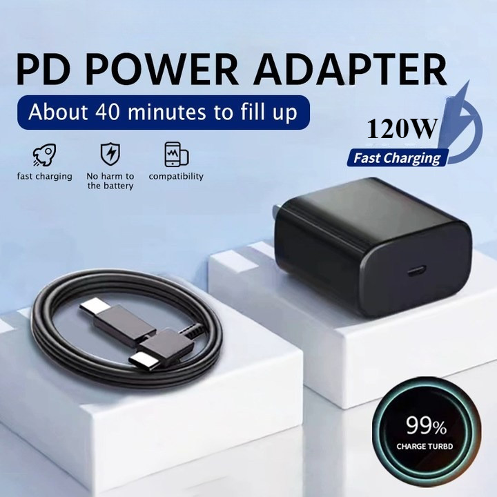 Original 120w Super Fast Charger Type C To Type C Quick Charge Fast ...