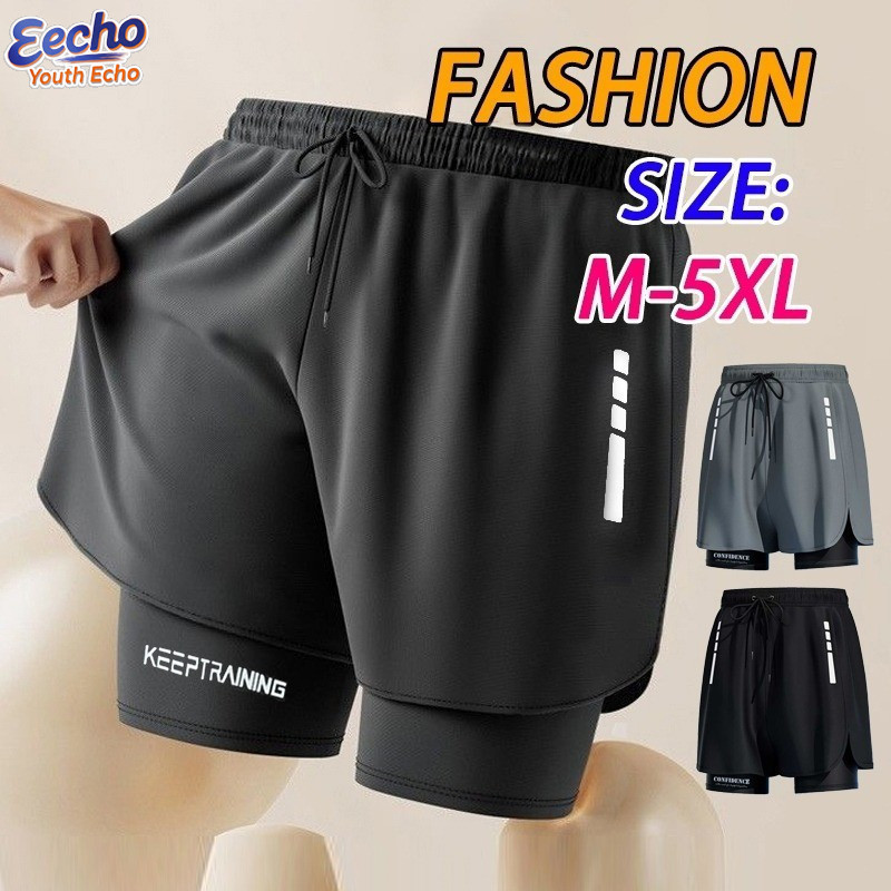 M-5XL Fashion Running Shorts for Men and Women Fitness Sports Pants ...
