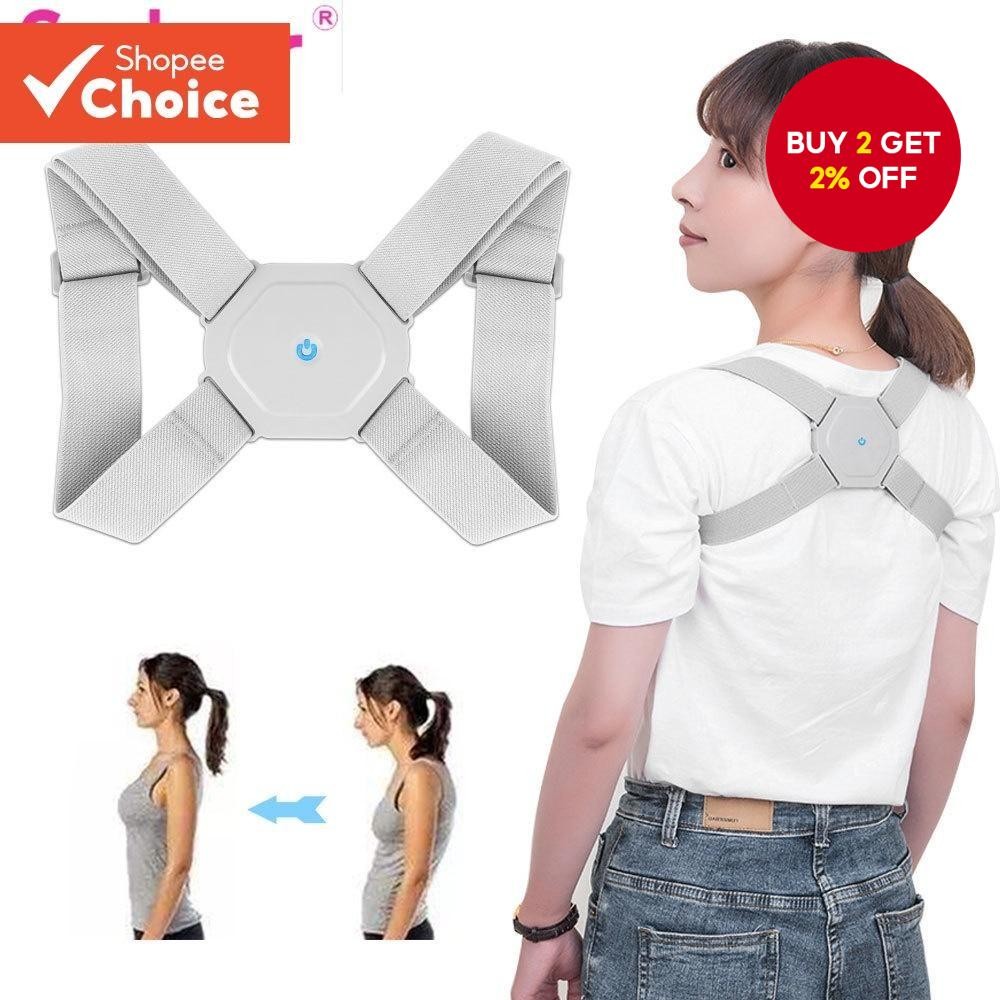Suolaer Electronic Posture Corrector Reminder Adjustable Back Strap ...