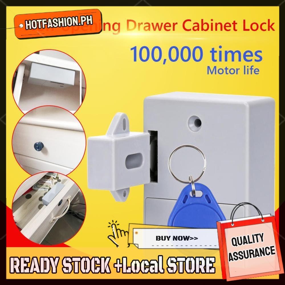 T3 Cabinet Smart Locks Invisible Sensor RFID IC Card Shoe Drawer Door ...