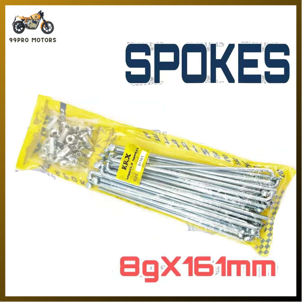 MOTORCYCLE ORDINARY STEEL RIOS SPOKES WITH NIPPLES [99Pro Motor ...