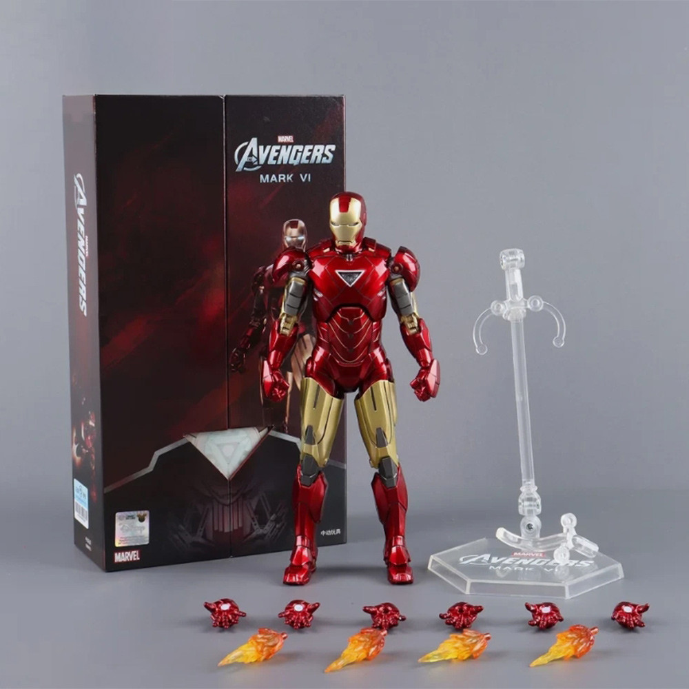 Iron Man Action Figure Mark MK6 Red Iron Man Action Figure | Shopee ...