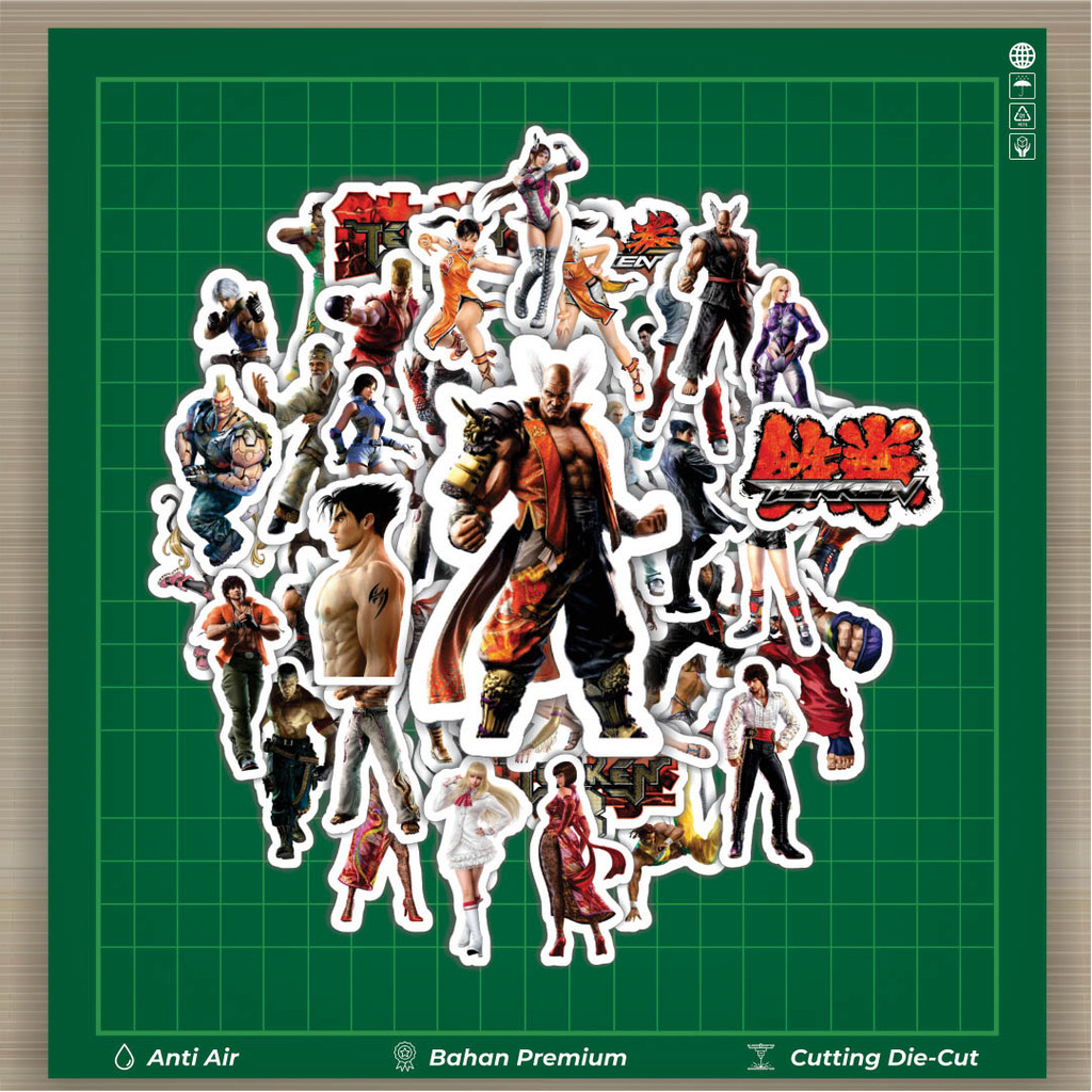 HOT 50 PCS STICKERS Game Series Tekken Character Mix 3 Stickers Fashion ...