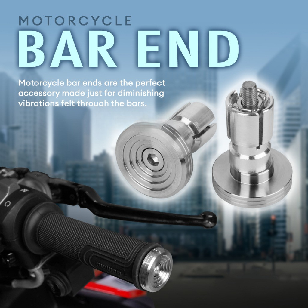 Stainless Steel Bar End CNC Quality Sell By Pair-- Universal Motorcycle ...