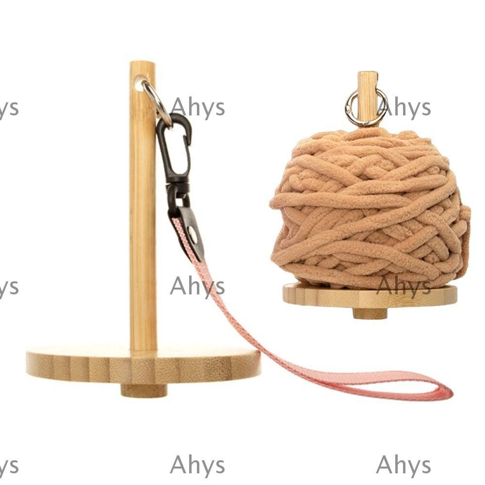 AHYS Yarn Ball Holder, Bamboo Portable Wrist Yarn Holder, With ...